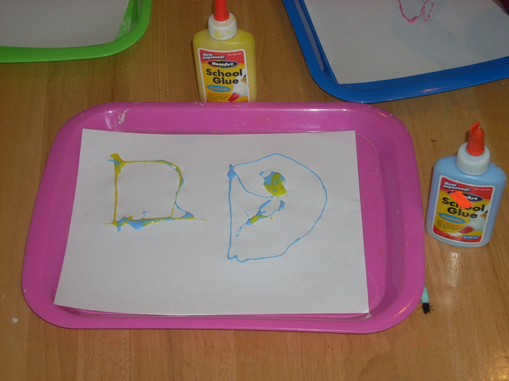 Colored Glue Art!